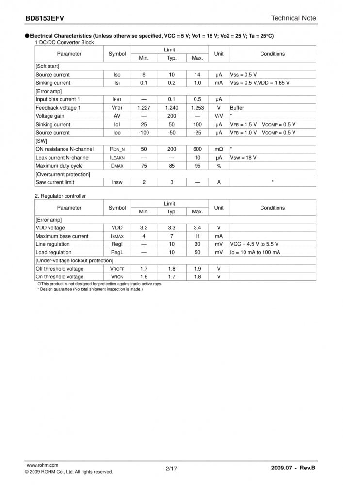 BD8153EFV-E2 technical document page 2