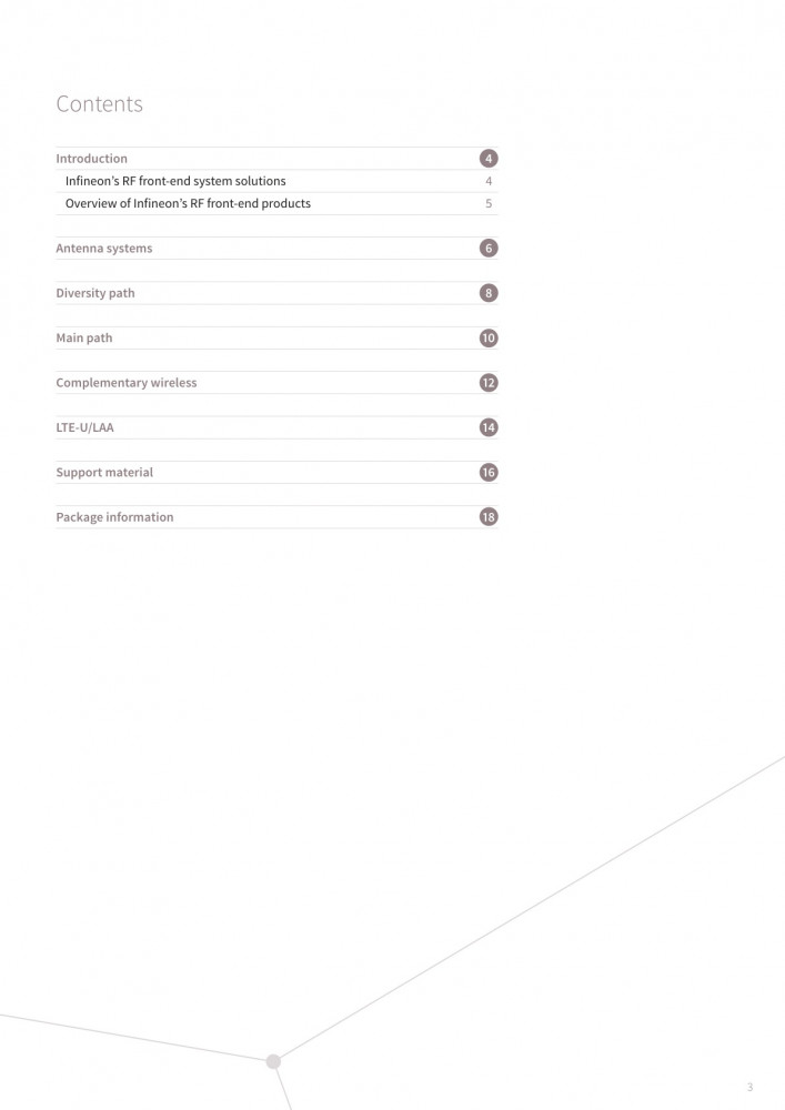 Infineon RF front-end documentation page 3