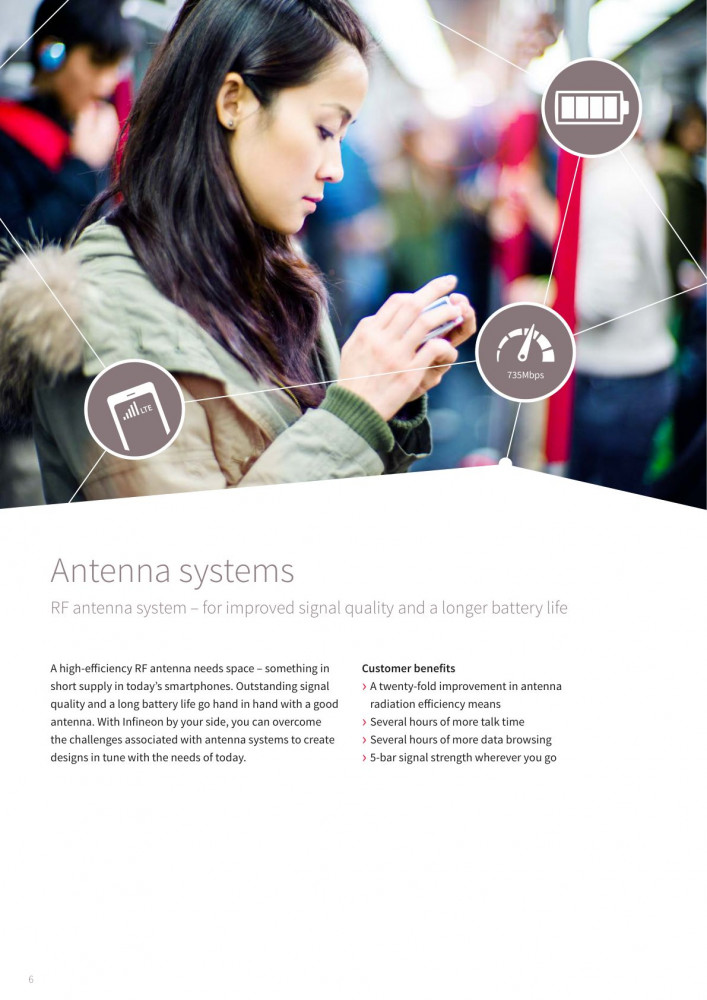 Infineon RF front-end documentation page 6