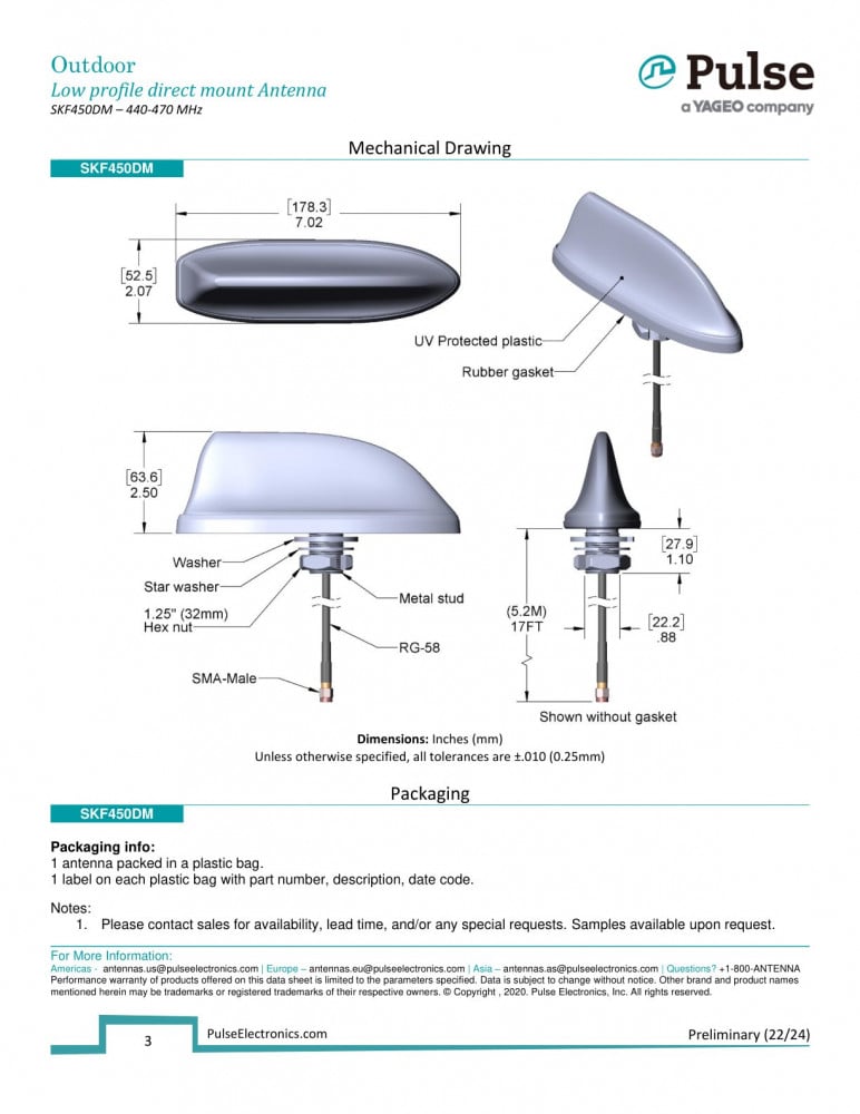 SKF450DM technical document page 3