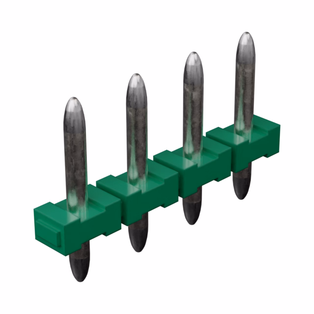 5.00mm Pitch Eurostyle Vertical PCB Pin Header, Breakable, 4 Circuits for sale