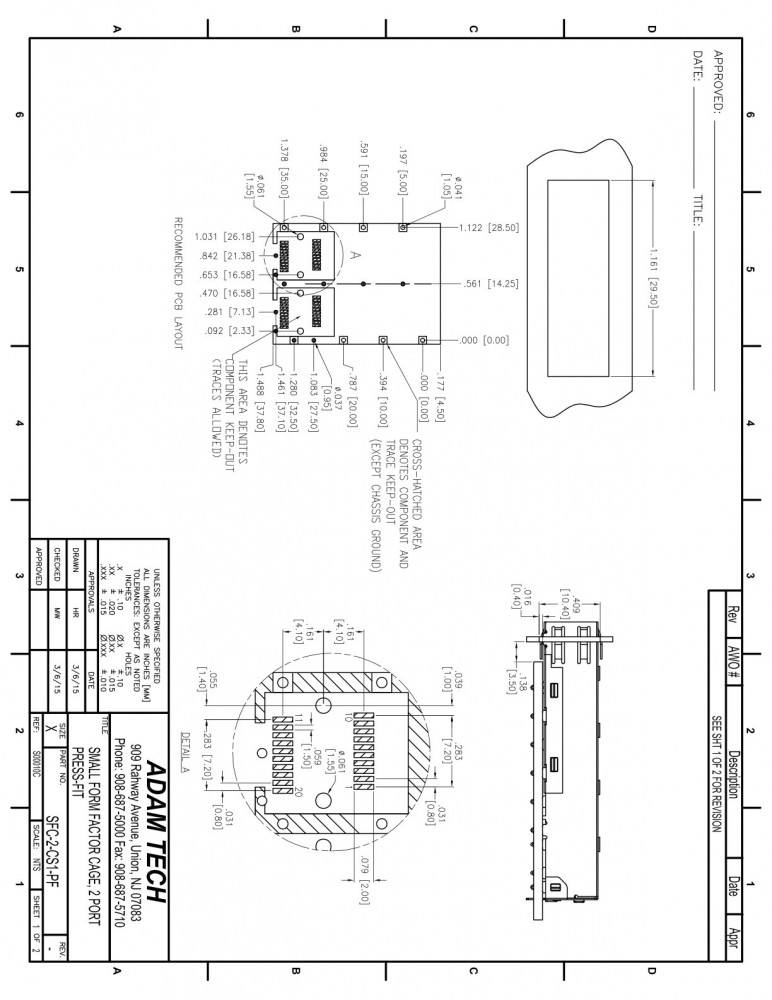 ADAM TECH SFC-2-CS1-PF drawing, page 2
