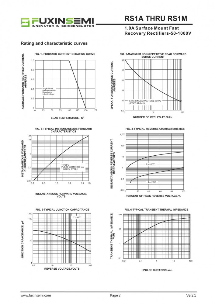 RS1M datasheet page 2