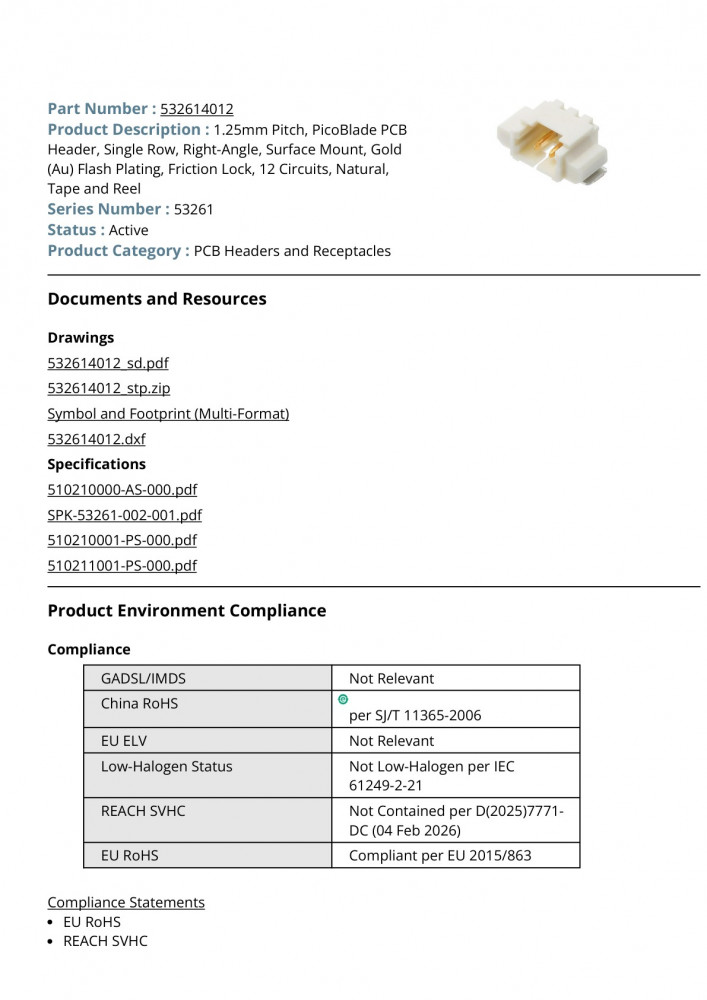 532614012 technical document preview, page 1