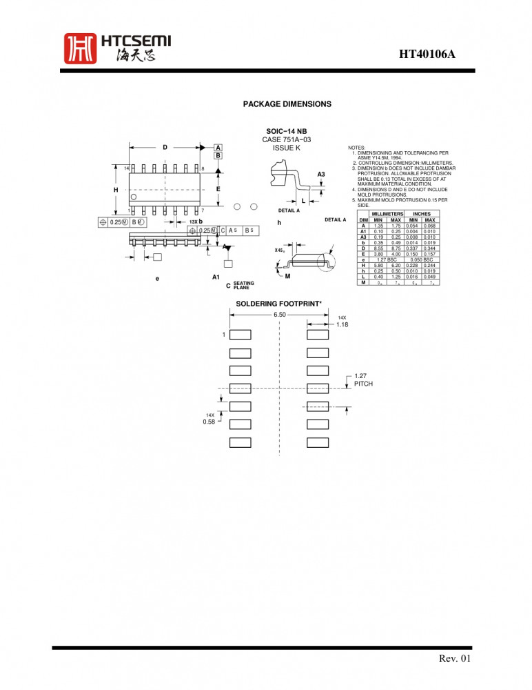 HT40106ARZ datasheet page 8