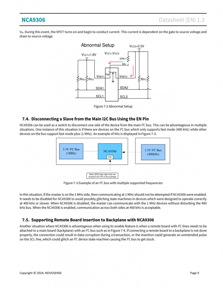 NCA9306-DVSR datasheet page 9