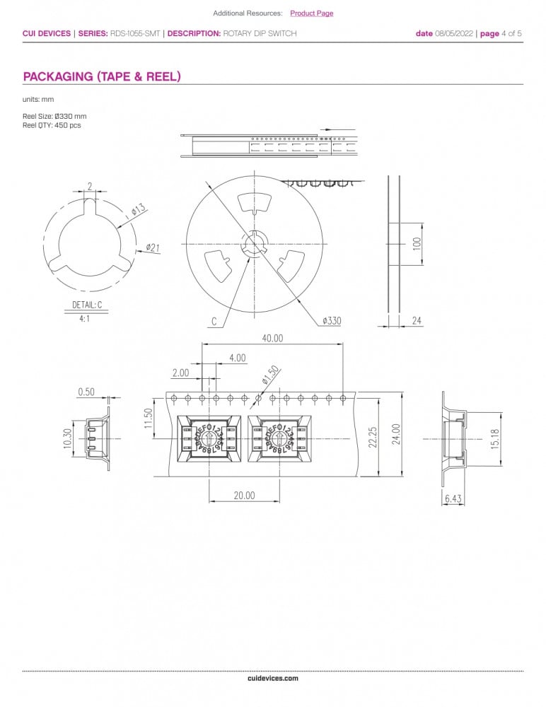 RDS-16S-1055-SMT-TR datasheet page 4