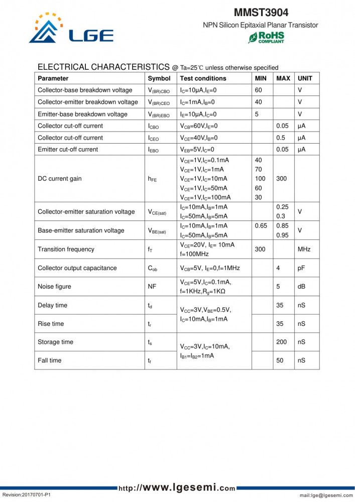 MMST3904 datasheet page 2