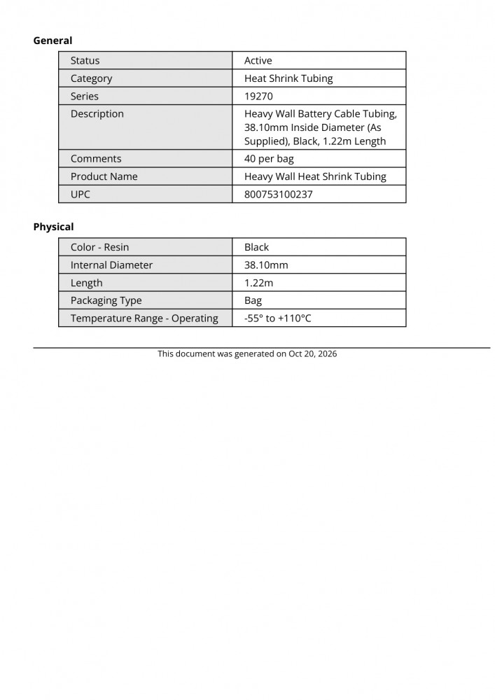 Technical document image 2 for MOLEX 192700038