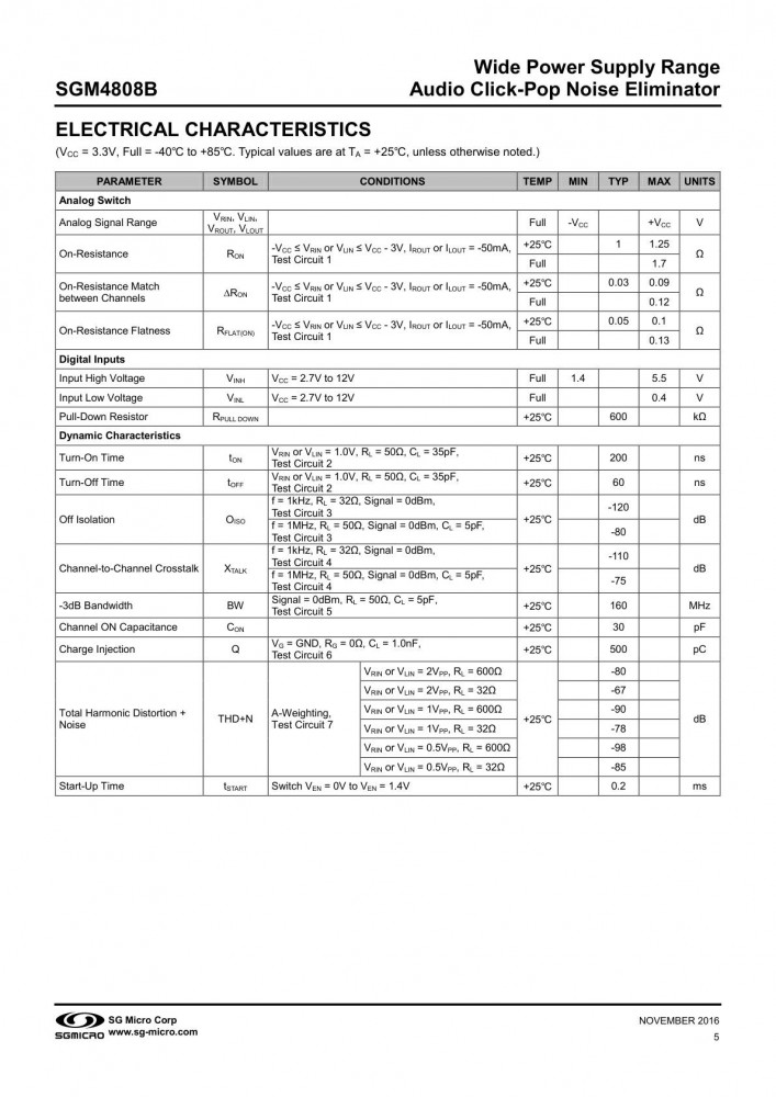SGM4808B datasheet page 5