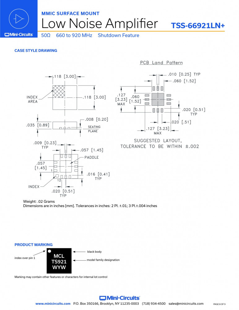 TSS-66921LN+ datasheet page 8