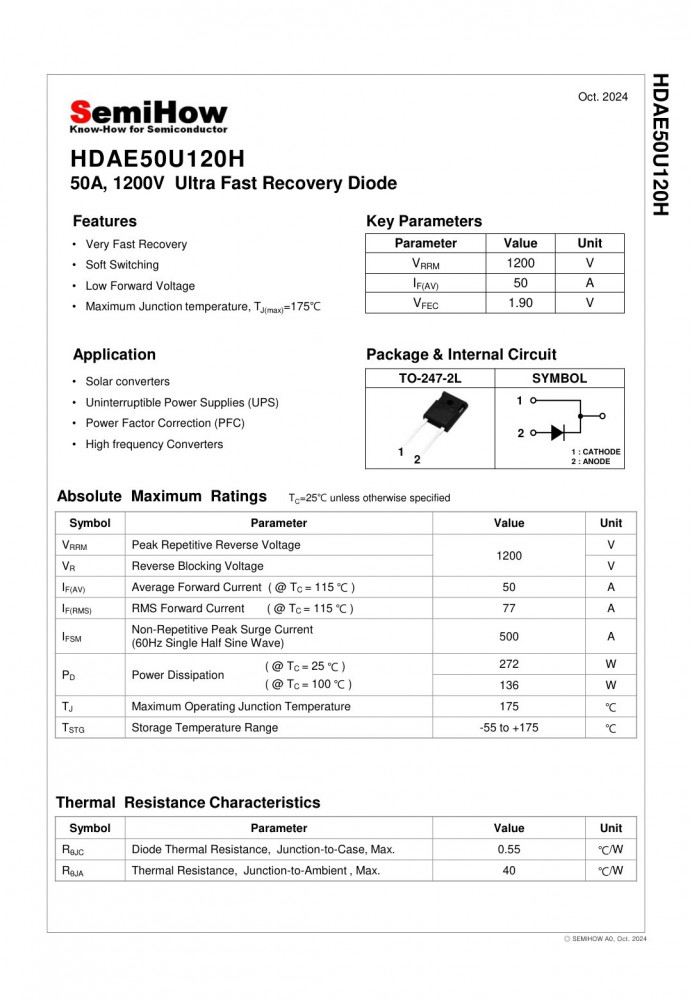 HDAE50U120H document page 1