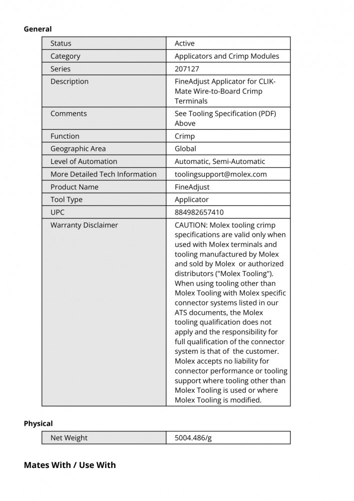 Tooling document preview, page 2