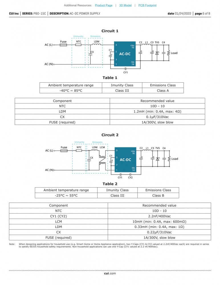 CUI PBO-15C-9 datasheet page 6