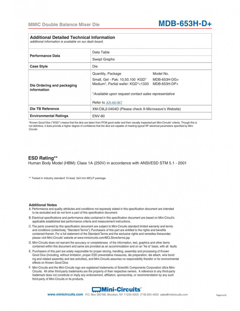 MDB-653H-DG+ datasheet page 6