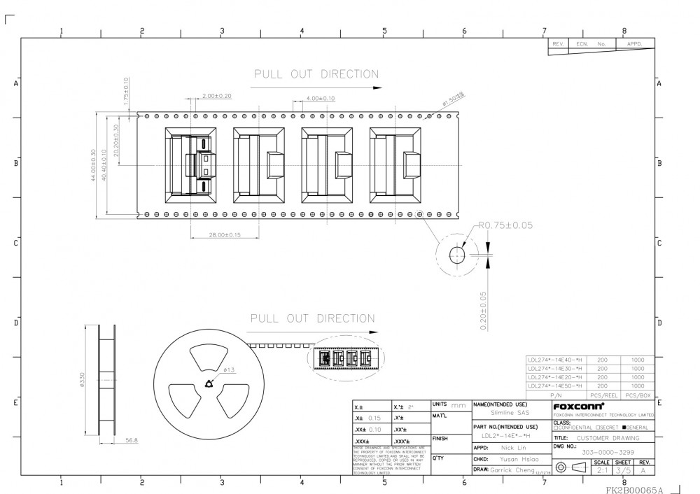 FOXCONN LDL2743-14E50-7H drawing page 3