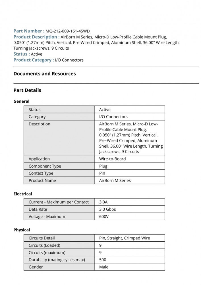 Product document preview, page 1