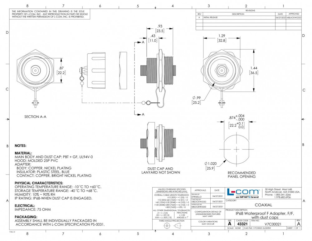 V7C00021 technical document page