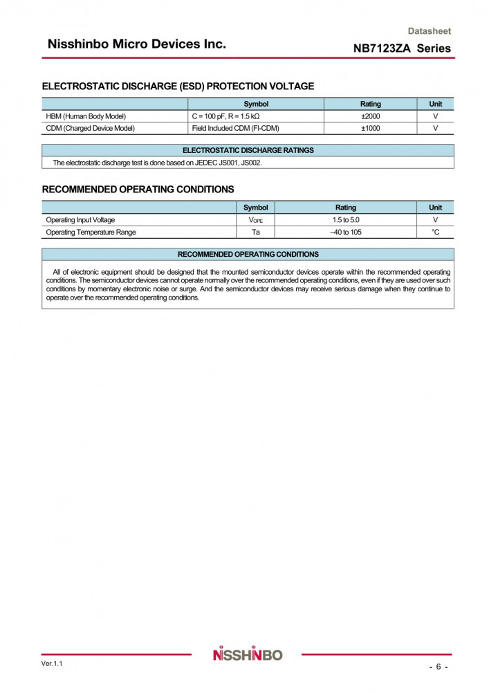 NB7123 datasheet page 6