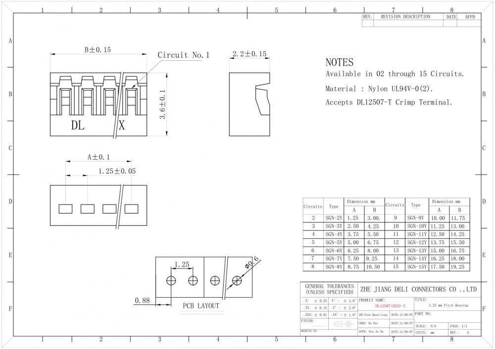 DLL SGN-T technical drawing page 2