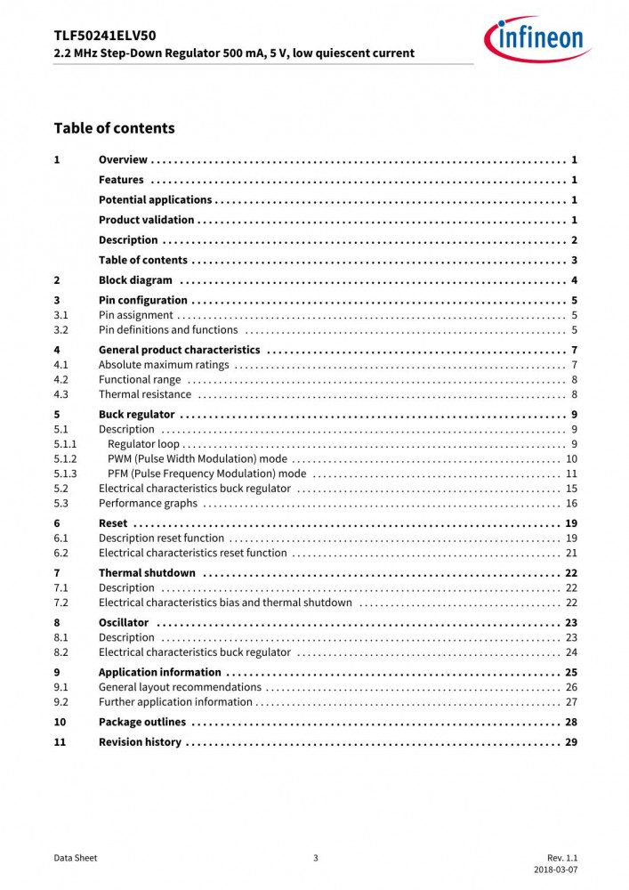 TLF50241EL datasheet page 3