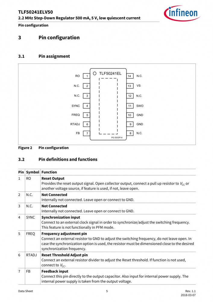TLF50241EL datasheet page 5