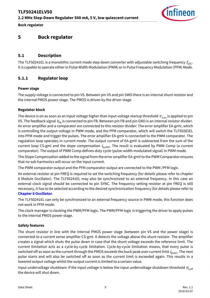 TLF50241EL datasheet page 9