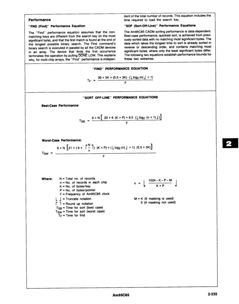 AM95C85 datasheet page 10