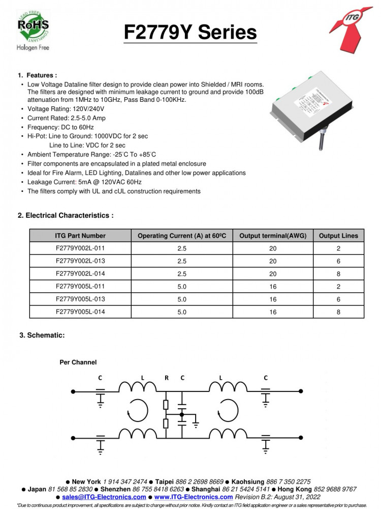 F2779Y technical document page 1