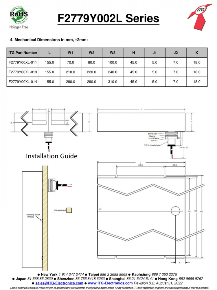 F2779Y technical document page 2