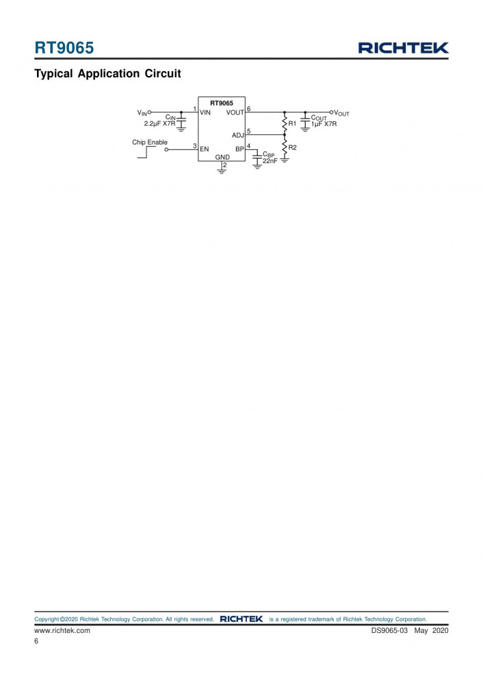 RT9065 datasheet page 6