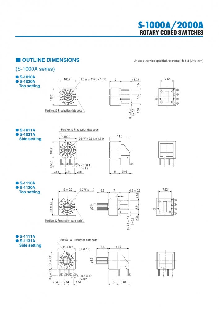Nidec S-2110A datasheet page 4