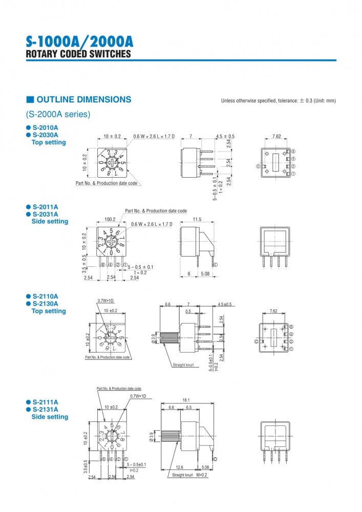 Nidec S-2110A datasheet page 5