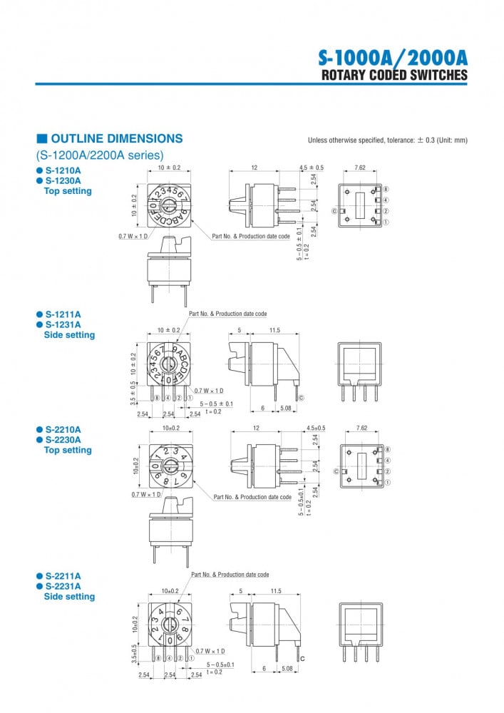 Nidec S-2110A datasheet page 6