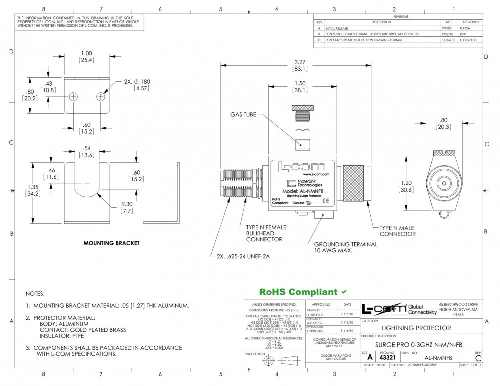 AL-NMNFB-2 technical documentation page