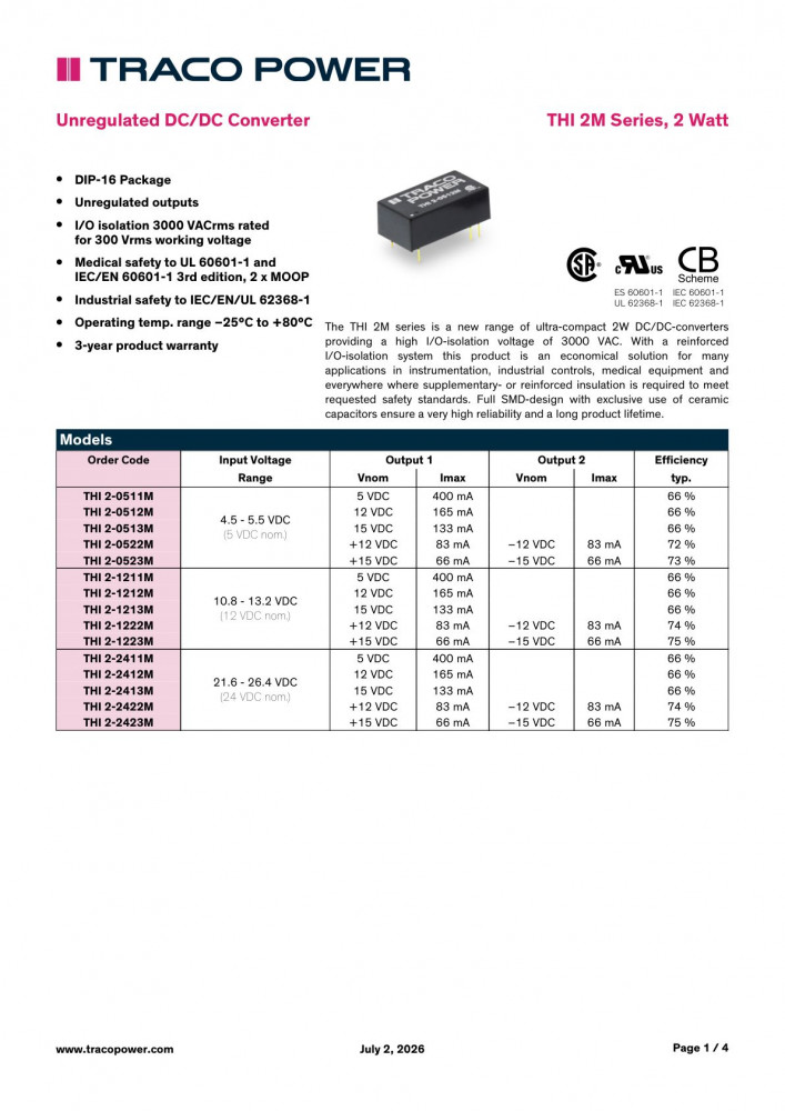 THI 2M technical document page 1