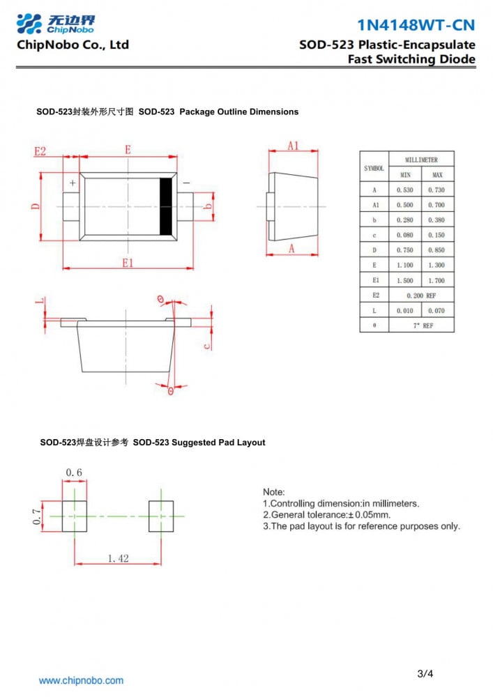 1N4148WT-CN datasheet page 3