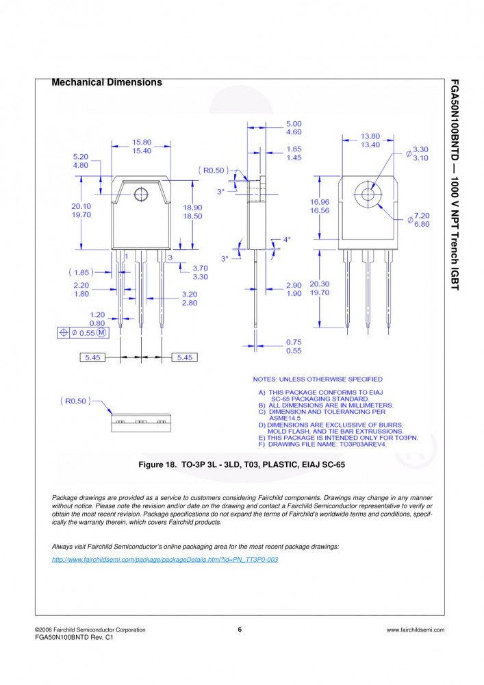 FGA50N100BNTDTU datasheet page 7