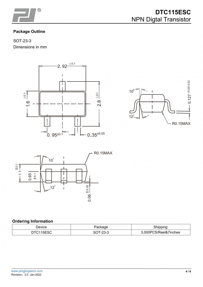 DTC115ESC datasheet page 4