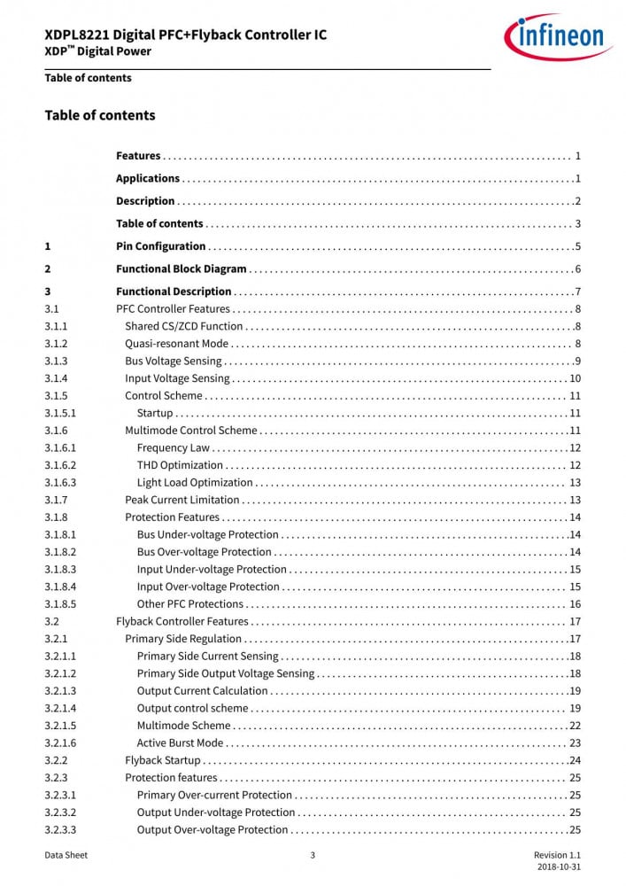 XDPL8221 datasheet page 3