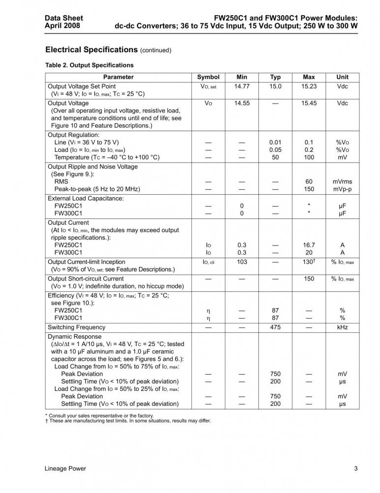 FW300C1 technical document page 3