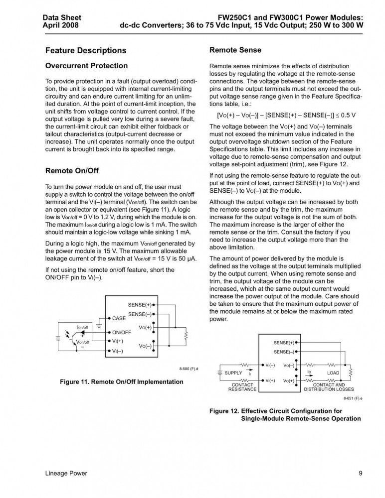 FW300C1 technical document page 9