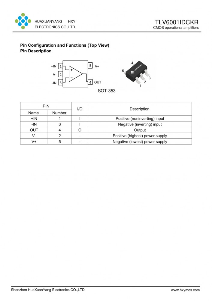 TLV6001IDCKR-HXY datasheet page 2