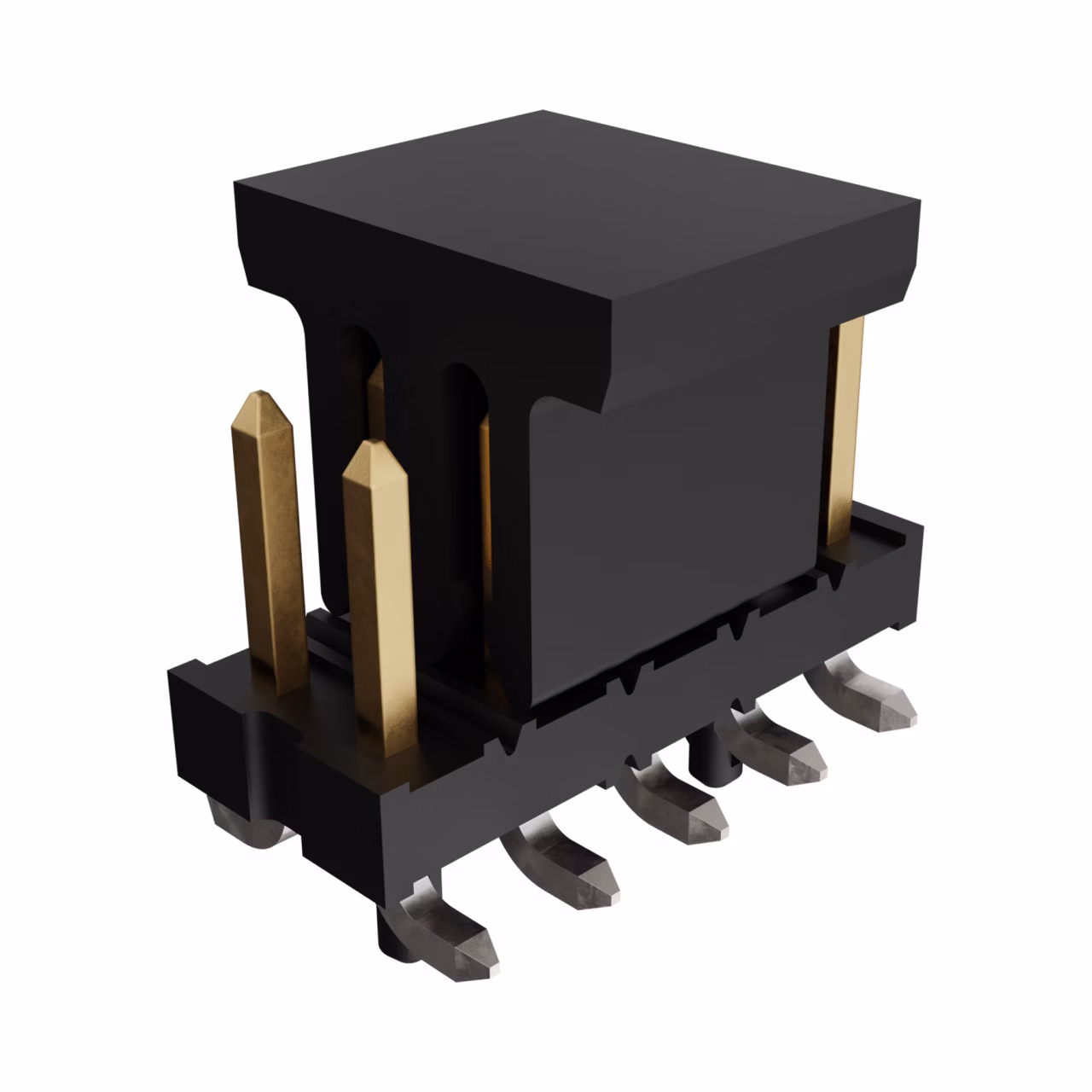 Milli-Grid Header, Vertical, Surface Mount, 10 Circuits, 0.38µm Gold (Au) Plating, Mating Pin Length 3.60mm, with Cap and Pegs, Tape and Reel, Lead-Free for sale