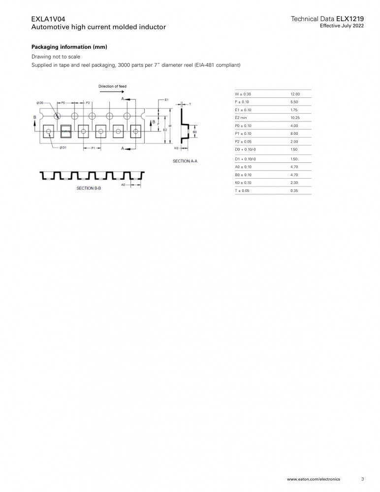 EXLA1V04 datasheet page 3
