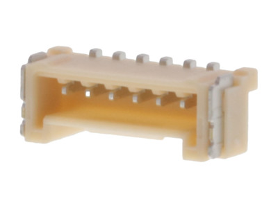 1.00mm Pitch, Pico-Clasp PCB Header, Single Row, Vertical, Surface Mount, 0.10µm Gold Plated, Inner Positive Lock, 7 Circuits, Natural