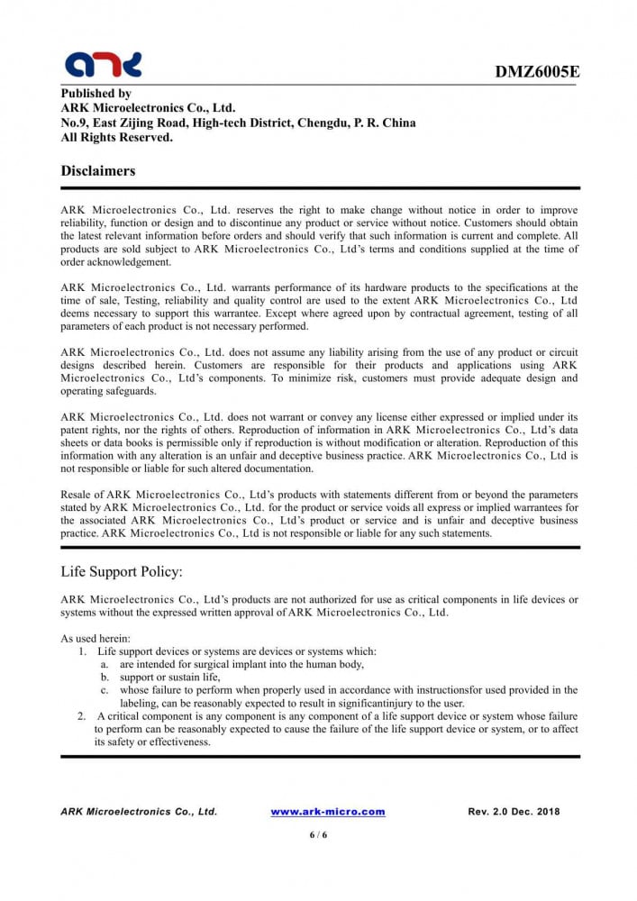 DMZ6005E datasheet page 6