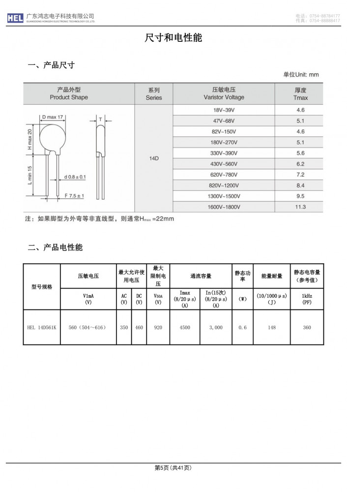 HEL 14D561K approval sheet page 5