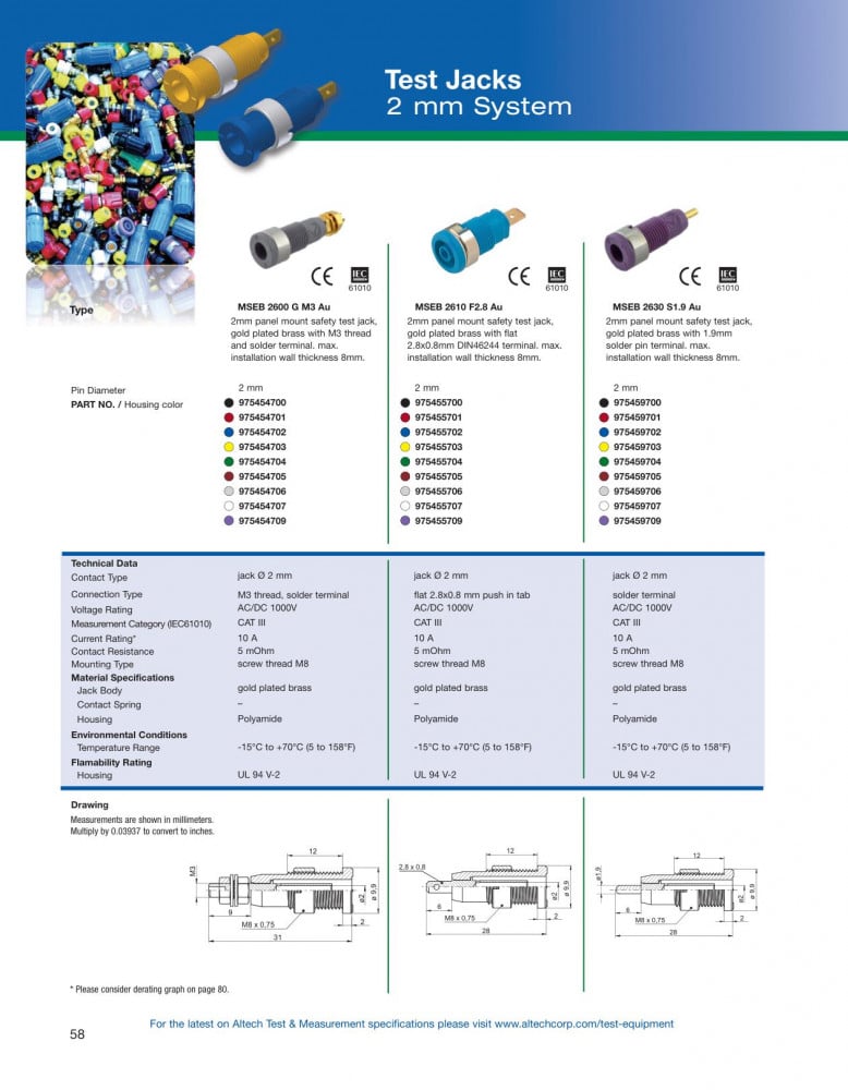 Altech 975455705 technical document page
