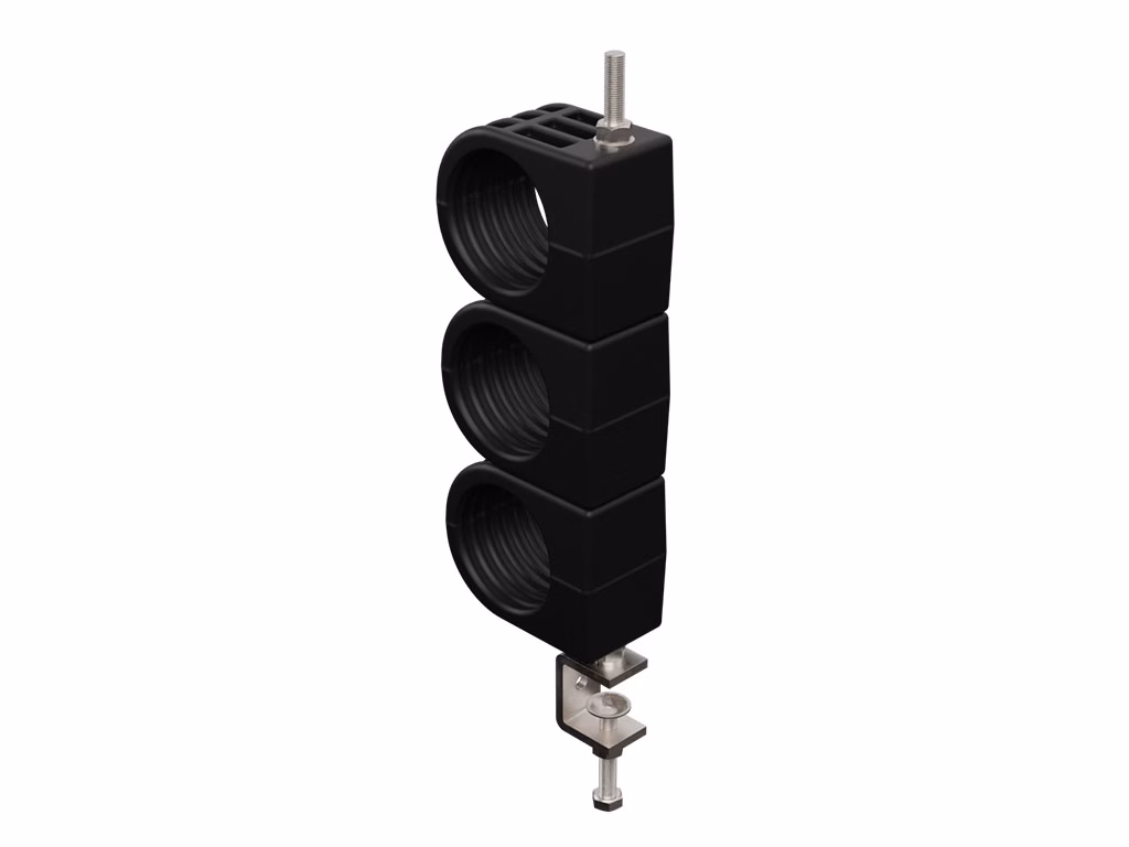 Single Side, 3-Hole, Feeder Clamp for 2-1/4
